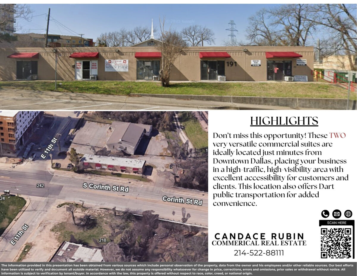 TWO COMMERCIAL SUITES 191 S. CORINTH ST RD – Candace Rubin